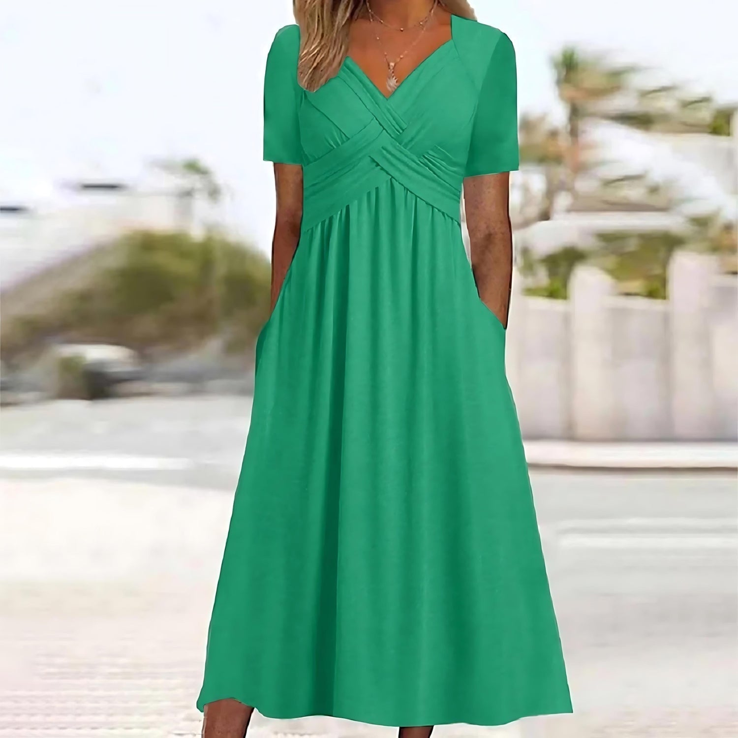 Carmen™ | Midi Dress with Tummy Coverage – Preston & Payton